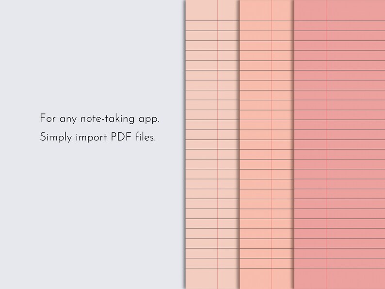 Digital Notebook Paper Digital Paper Pack Lined Paper for Digital Note ...