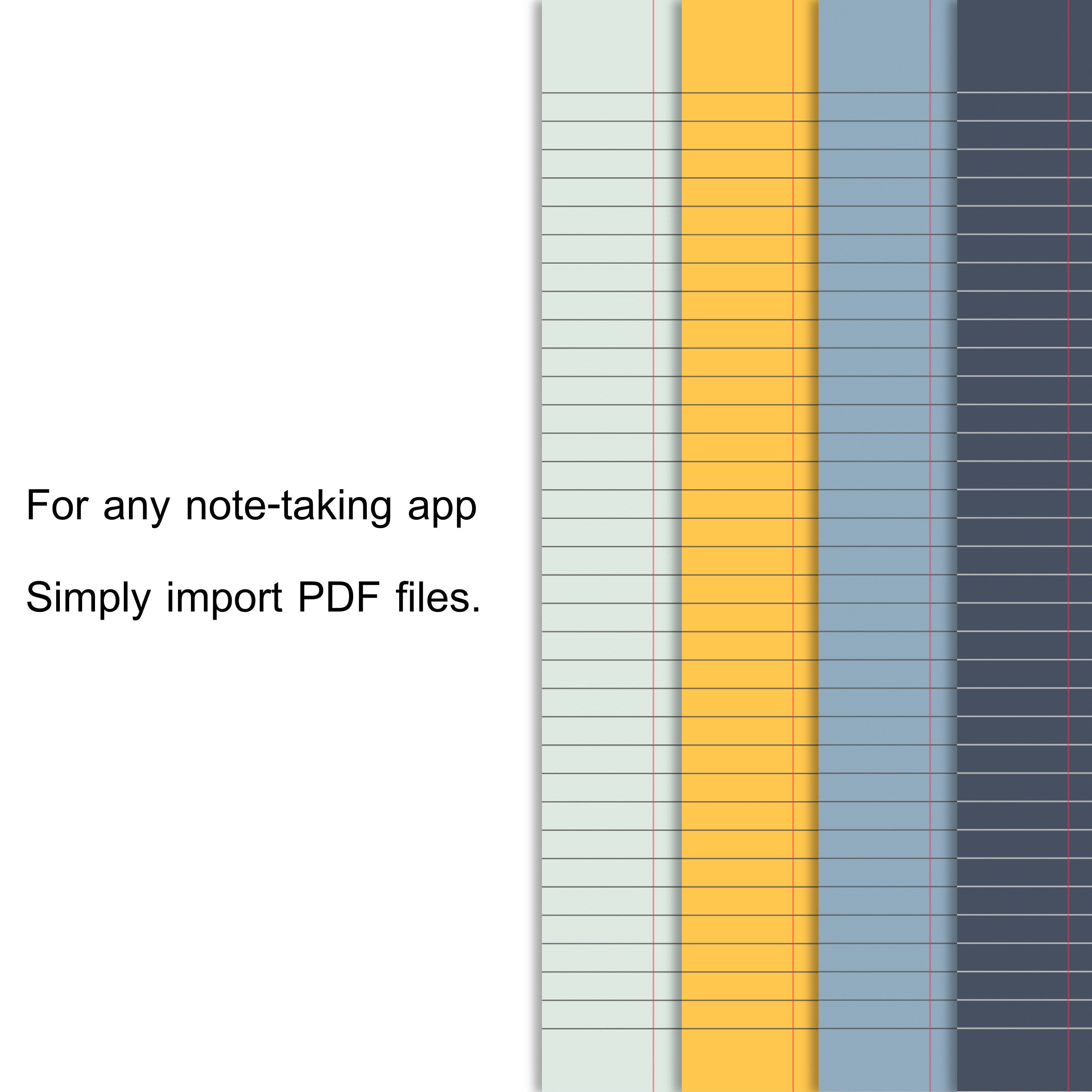 Digital Note Paper Templates Lined Paper College Ruled for Digital Note ...