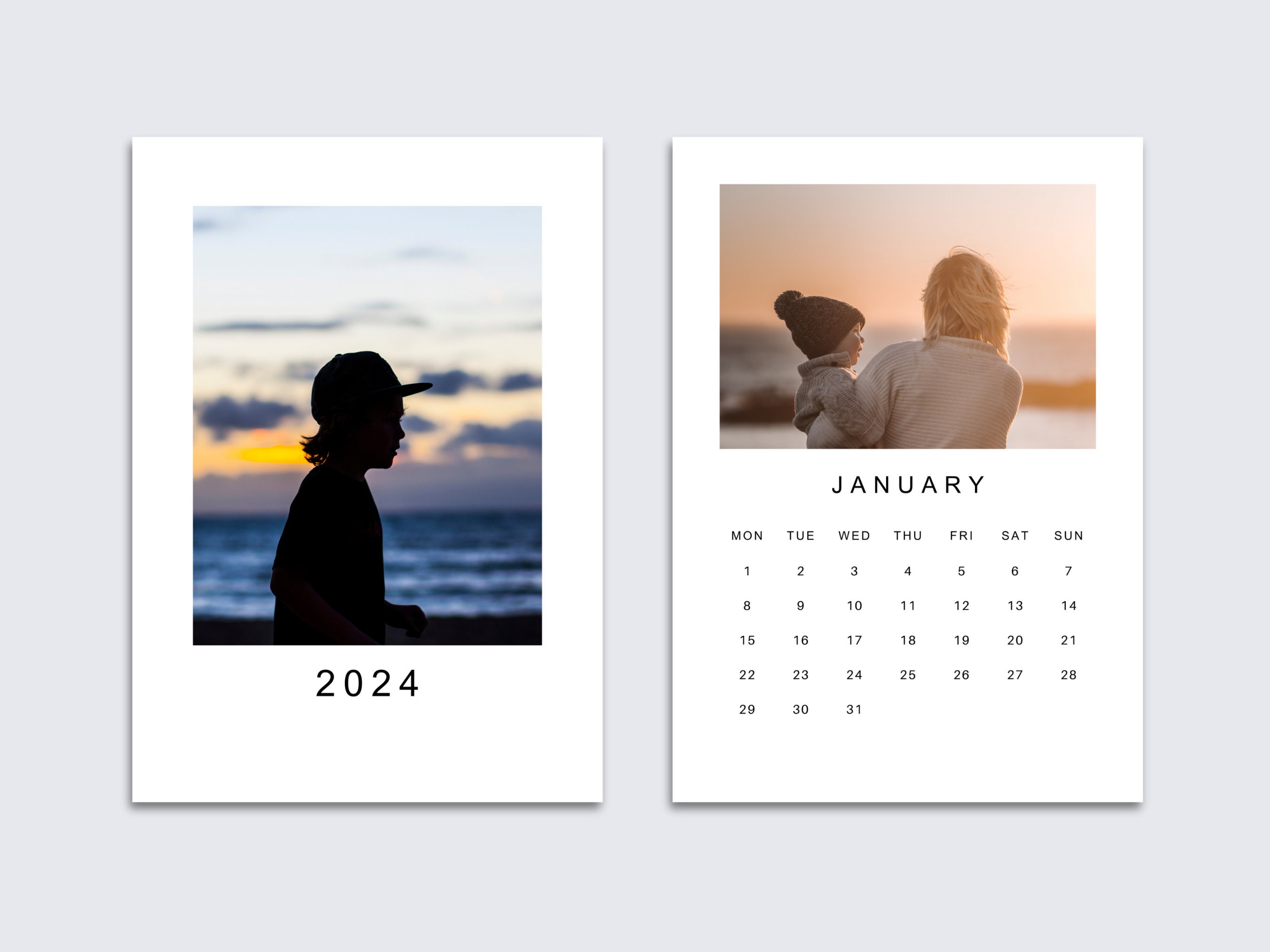 Photo Calendar Template 2024 Calendar 100% Editable Canva Template ...