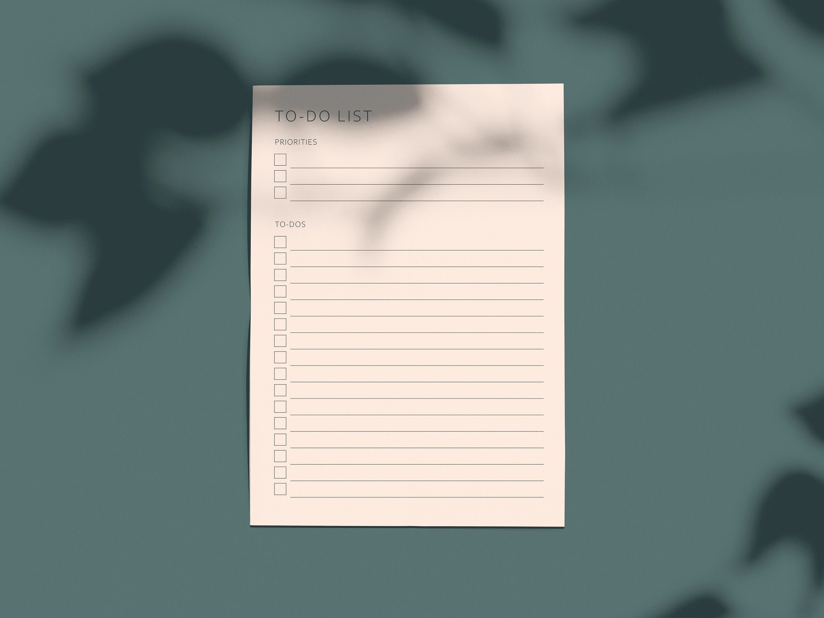 Printable to Do List Template: A4, A5, Letter Sizes (PDF Download) - Etsy