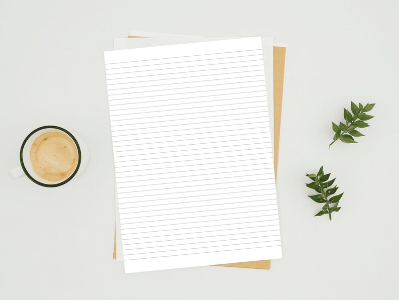 Printable Lined Paper Bundle: A4 & Letter Sizes (PDF Download) - Etsy