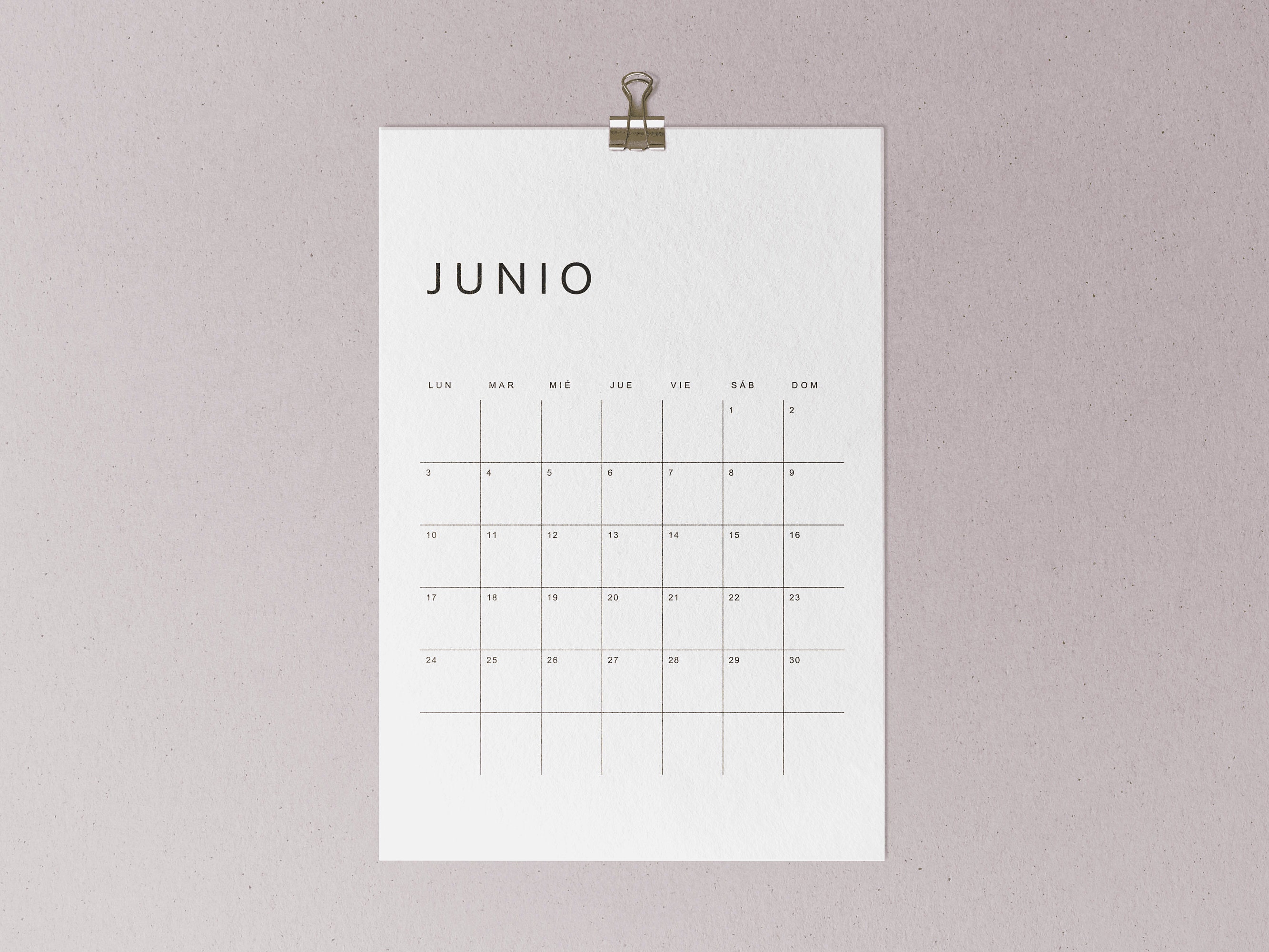 Printable 2024 Calendar in Spanish Calendario Español Monthly Calendar ...