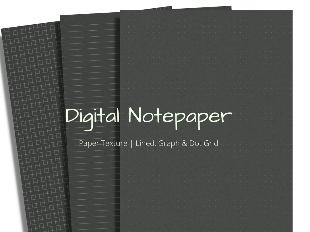 Digital Paper Templates for Note Taking | Lined, Dot, Graph Paper ...