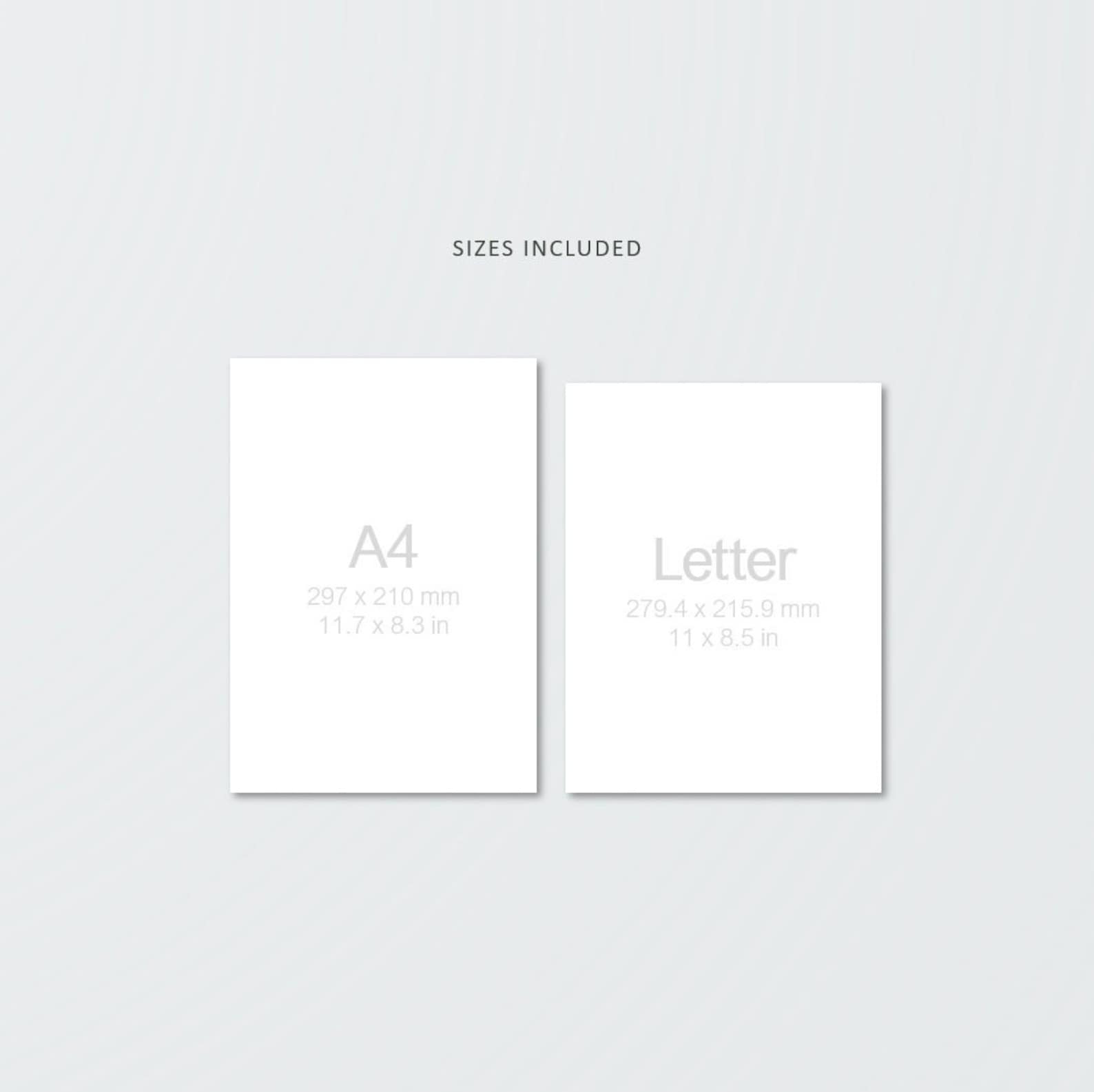 Printable Lined Paper Bundle 6 Templates Wide, Narrow and College Ruled ...