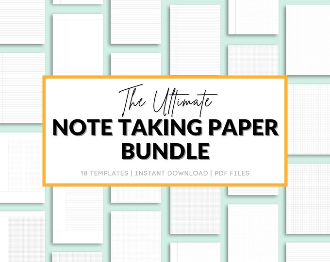 Note-taking Templates, Printable Paper, Note Taking Journal, Cornell ...
