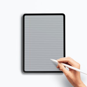 7 Digital Notebook Paper Templates | Digital Paper Pack | Lined Paper ...