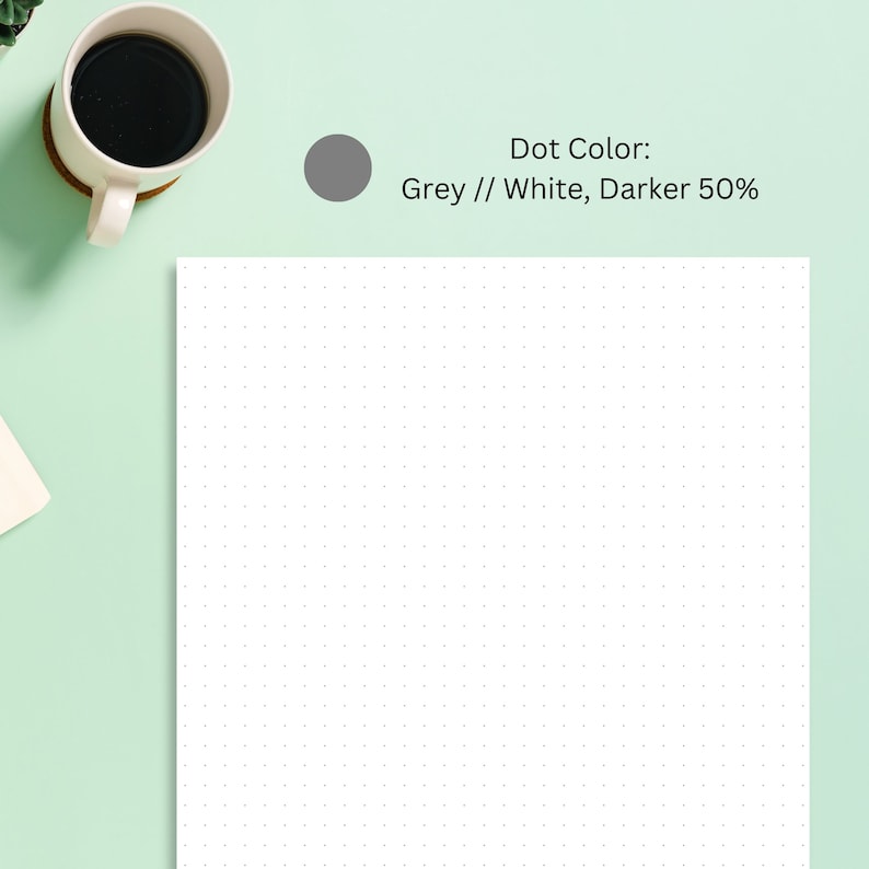 Printable Dot Grid Paper Bundle: A4, A5, Letter Sizes (PDF Download) - Etsy