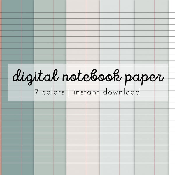 Notebook Paper - Etsy