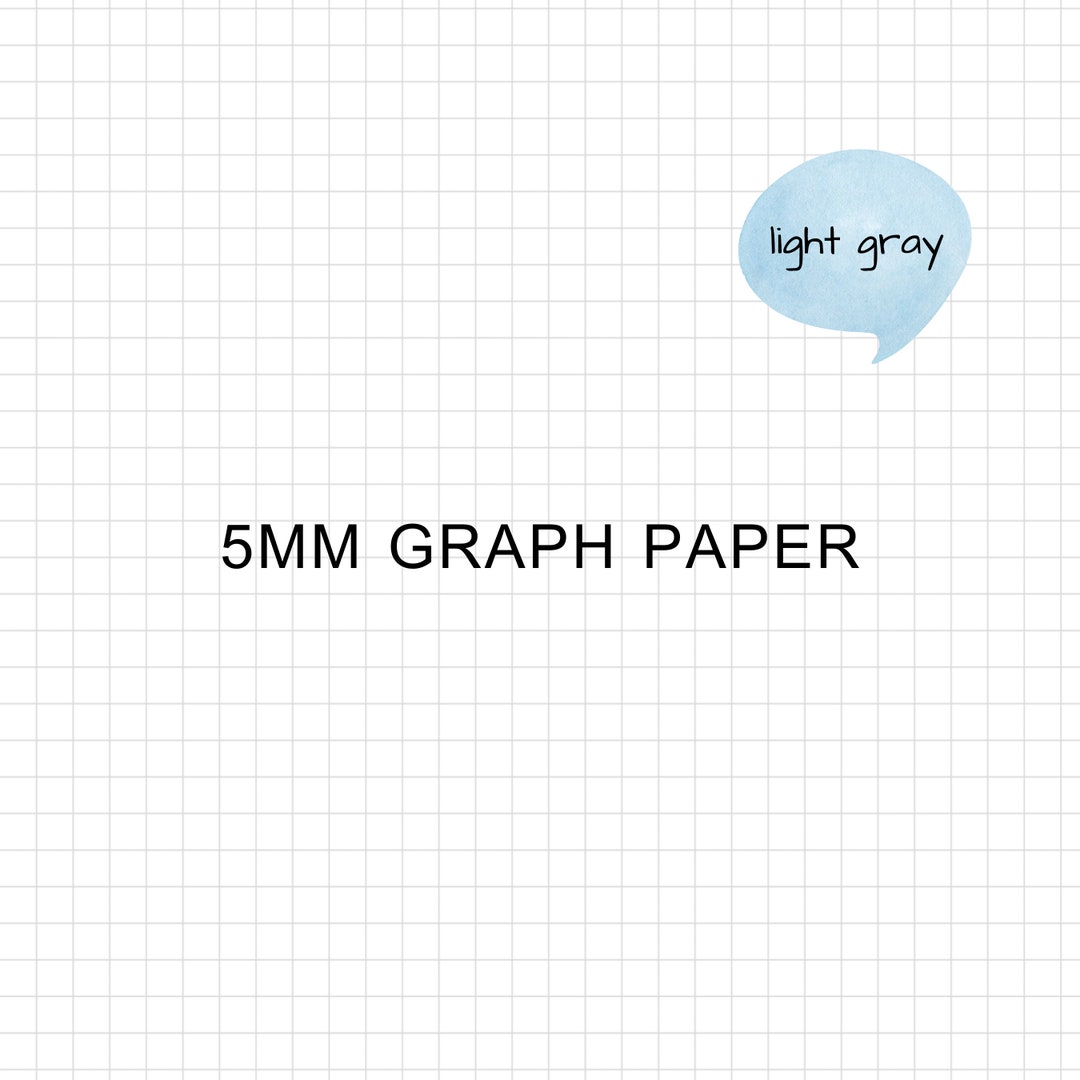 Graph Paper Bundle Printable Notebook Inserts Graph Grid Paper 5mm ...