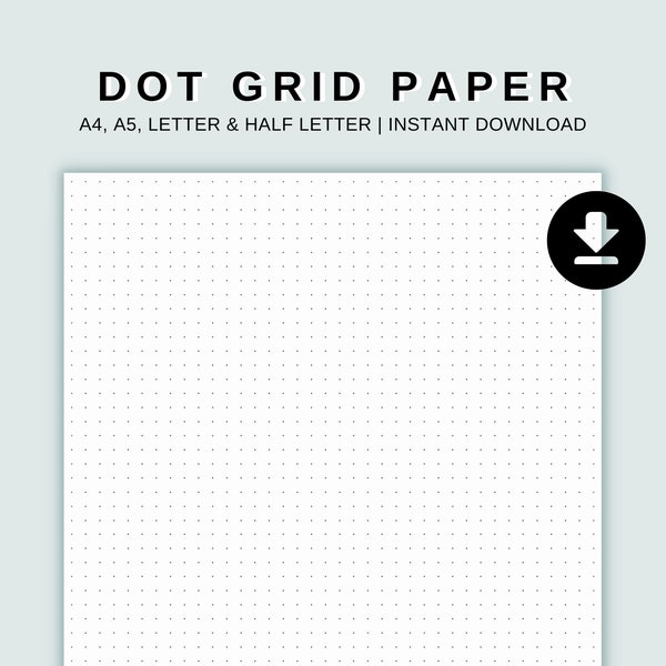 Dot Grid Paper - Etsy