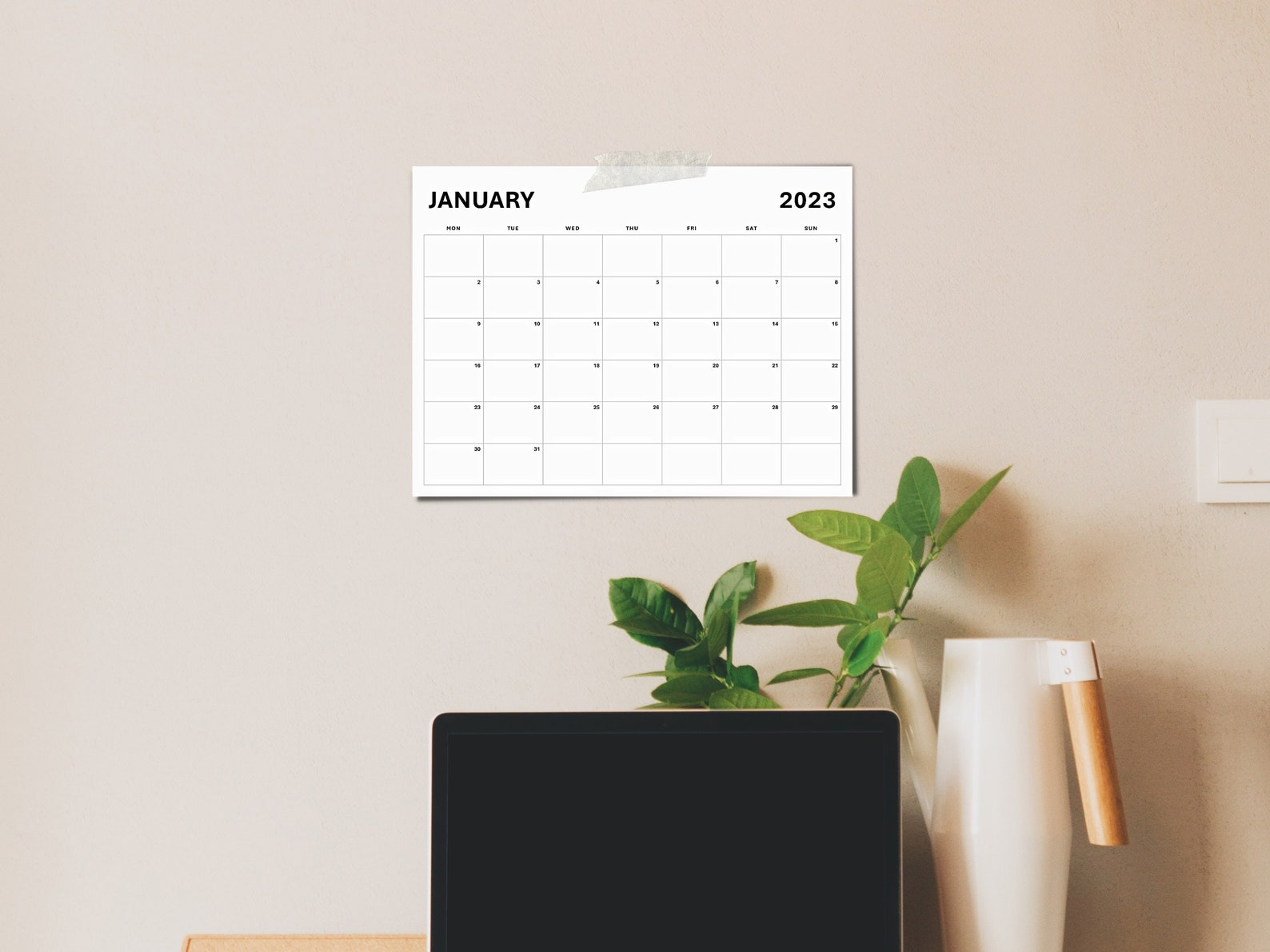 2023 Calendar Printable Minimalist Monthly Planner 2023 - Etsy