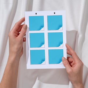 Sticky Note Template Bundle 4 PDF Sheets (8.5x11 Inches) for Custom ...