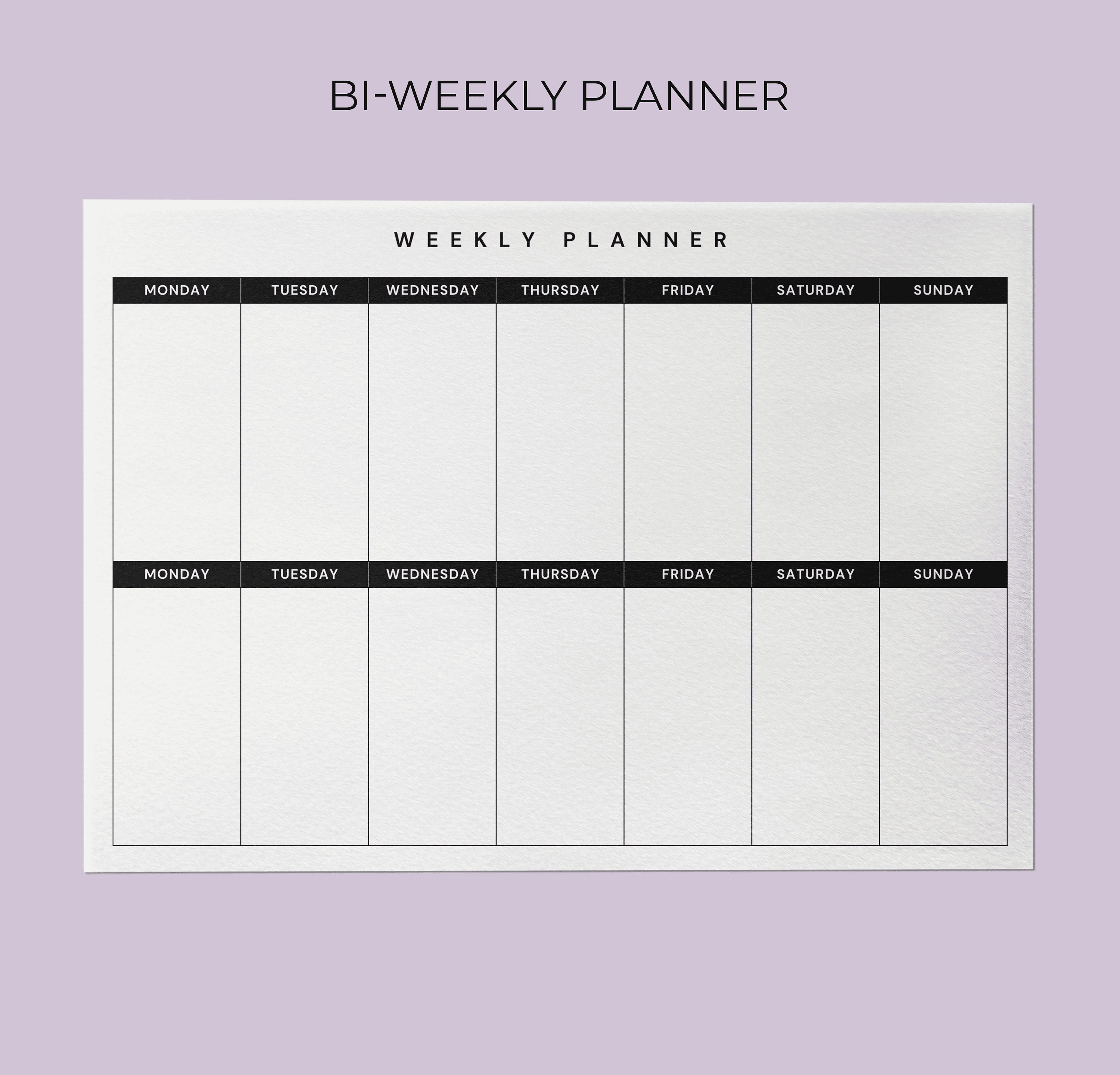 Bi Weekly Schedule Sheet Free Bi Weekly Timesheet Template For Excel
