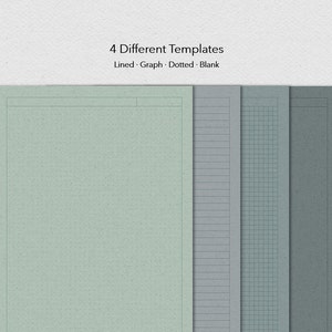Digital Paper Templates for Note Taking | Lined, Dot, Graph Paper ...
