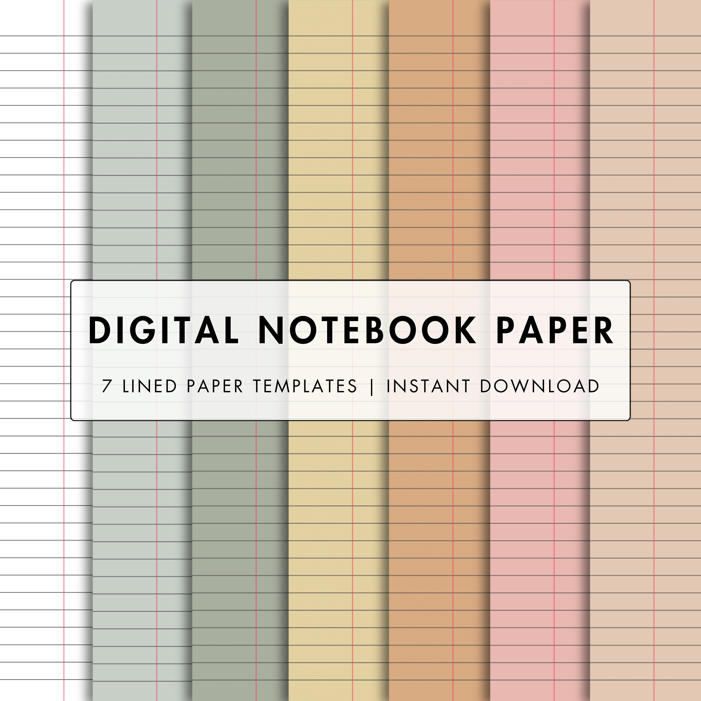 Lined Notebook Paper Template 32 Printable Lined Paper Templates ᐅ