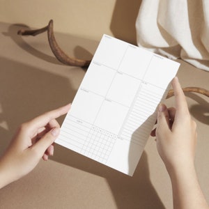 Mini Weekly Planner Notepad Pocket Planner Minimalist Weekly Planner ...