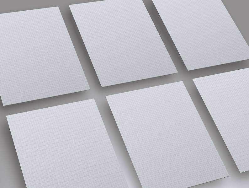 Graph Paper Printable Note Taking Paper PDF Graph Grid Paper - Etsy Canada