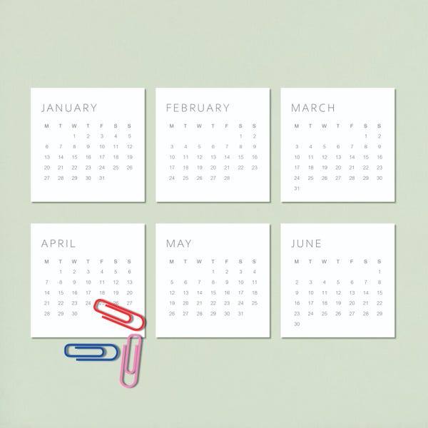 Mini Calendar - Etsy