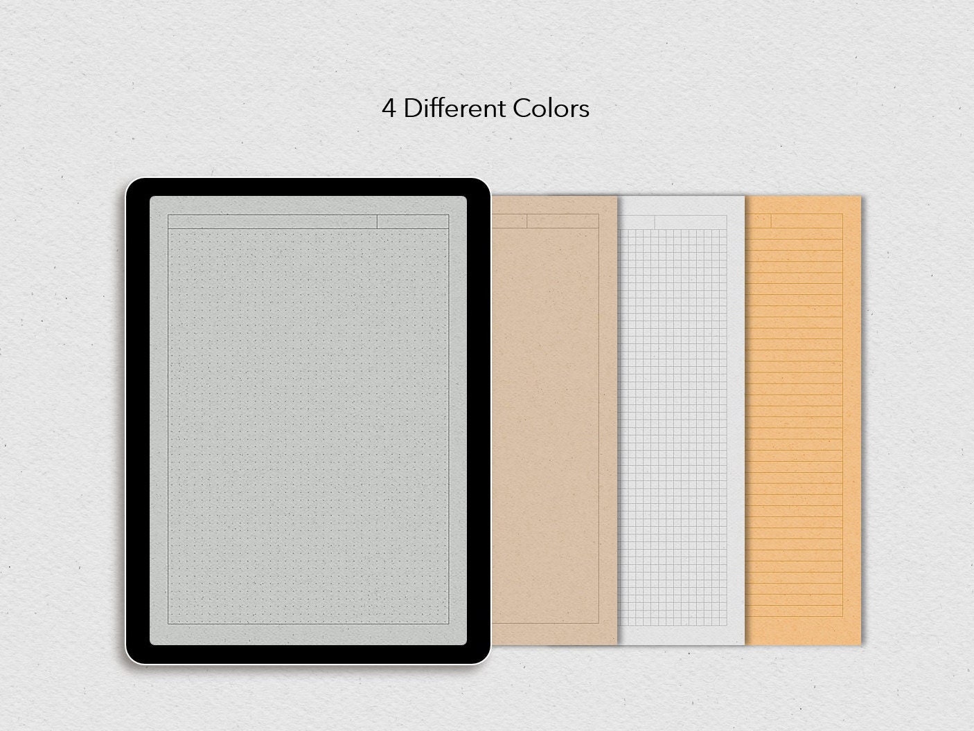 Digital Note Templates PDF Lined, Dot Grid, Graph & Blank Paper Texture ...