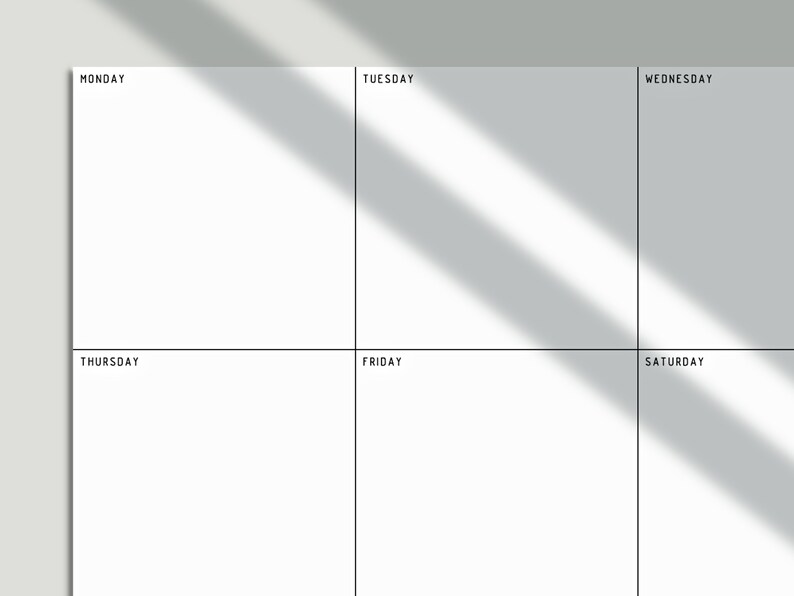 Minimalist Weekly Planner Printable Weekly Planner Printable - Etsy