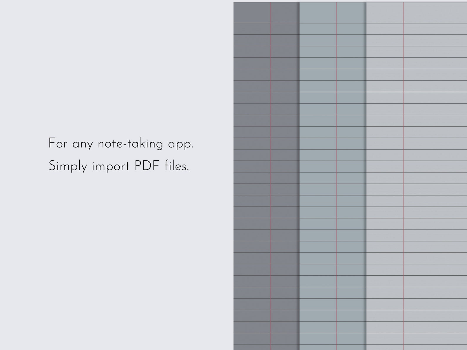 7 Digital Notebook Paper Templates Digital Paper Pack - Etsy