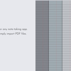 7 Digital Notebook Paper Templates | Digital Paper Pack | Lined Paper ...