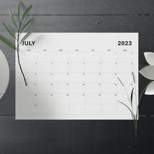 2023 Calendar Printable Minimalist Monthly Planner 2023 - Etsy