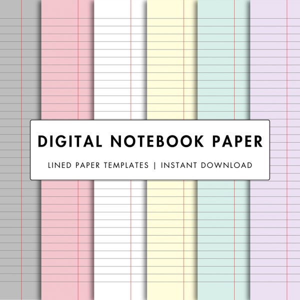 College Ruled Notebook - Etsy