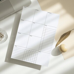 Minimalist Weekly Planner, Printable Weekly Planner, Daily Planner ...