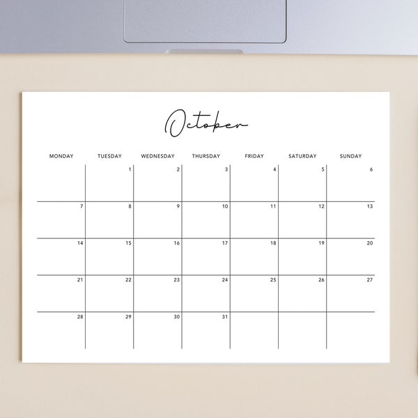 Free Printable Calendar - Etsy