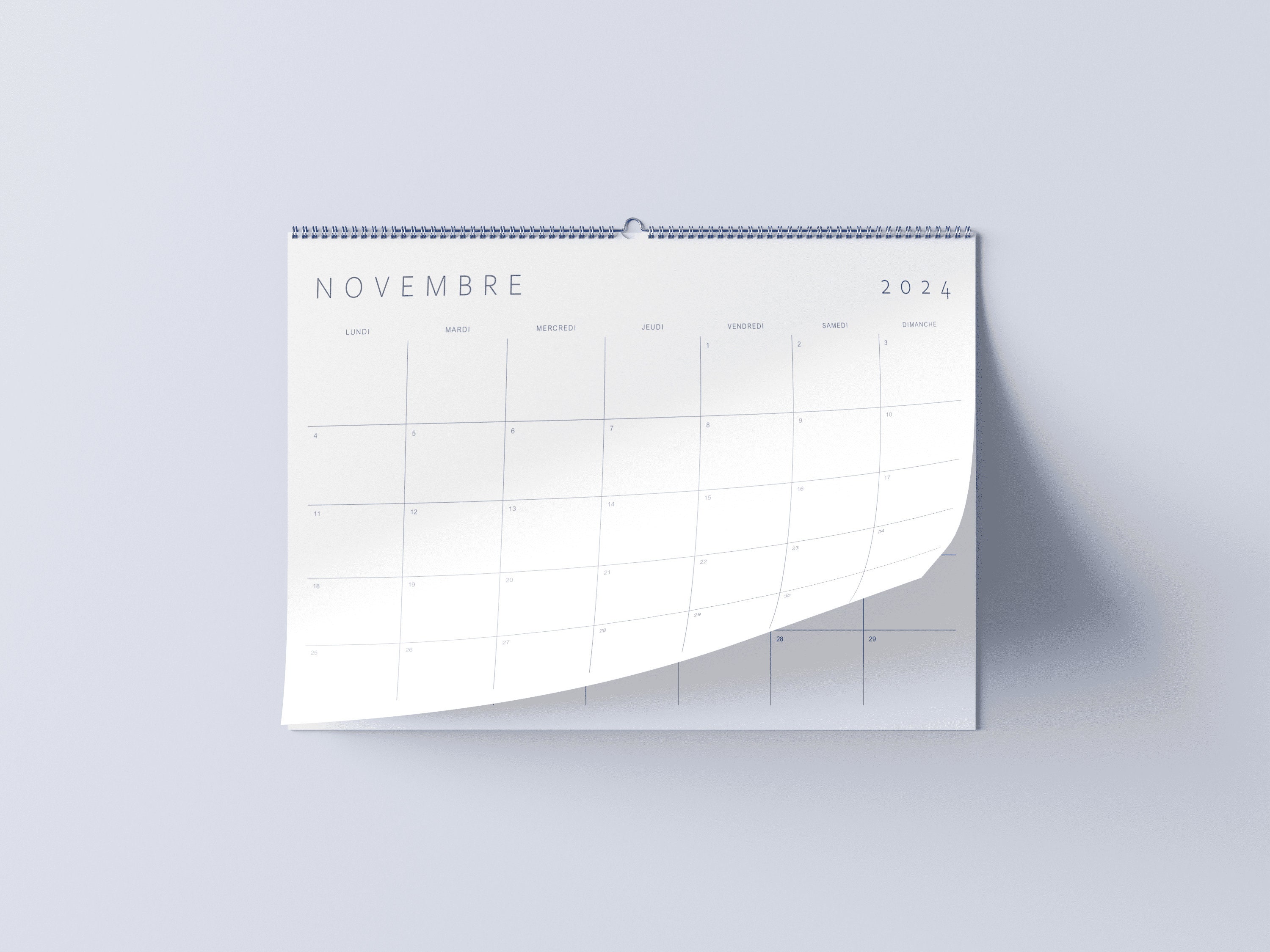 Printable Calendar 2024 Calendrier Français Monthly Planner - Etsy