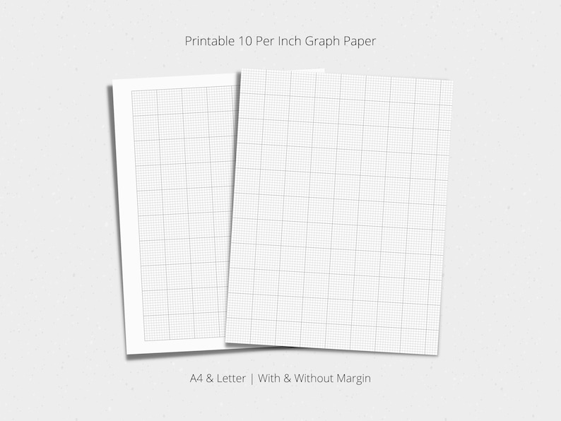 10 Squares per Inch Graph Paper Printable 10x10 Graph - Etsy Ireland