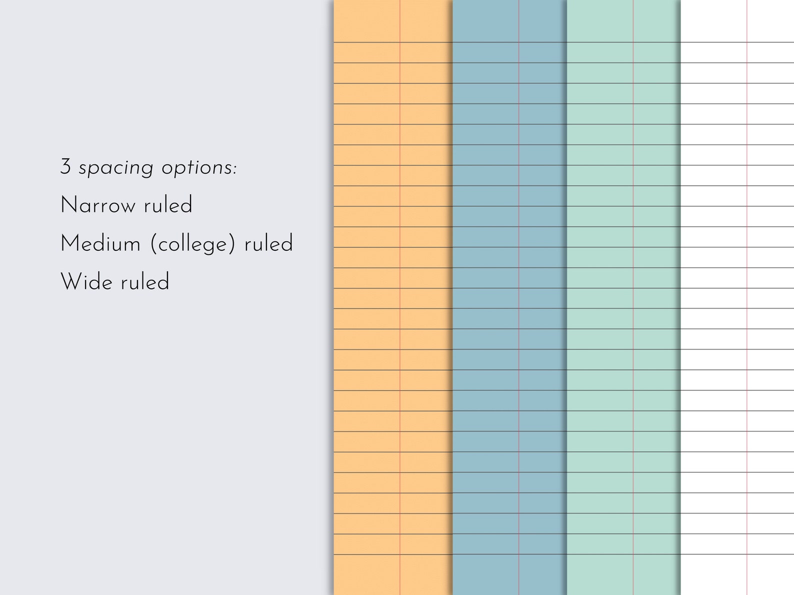 Digital Notebook Paper Digital Paper Pack Lined Paper for Digital Note ...