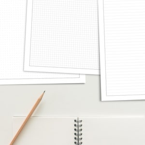 Printable Lined, Dot, Graph Grid Paper | Sheets for Note Taking ...