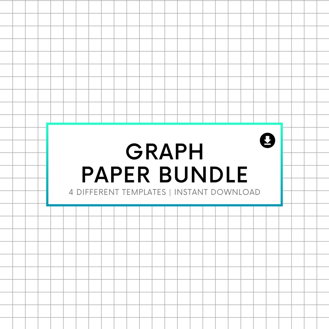 Graph Paper Printable Note Taking Paper PDF Graph Grid Paper, Notebook ...