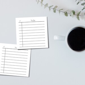 Printable Planner Cards, Memo Cards to Do, Minimalist Planner Cards ...