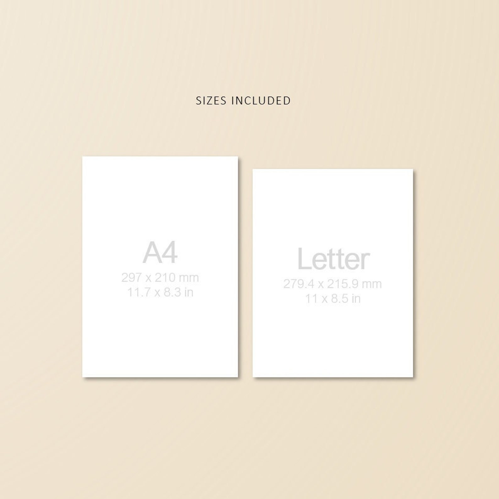 Printable Lined Paper: A4 & Letter Sizes (digital Download) - Etsy