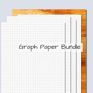 Printable Graph Paper Bundle: A4 A5 Letter Sizes (digital Download) - Etsy