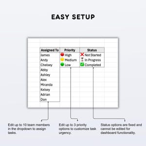 Digital Todo List for Teams Excel Sheet Task Tracker Excel Template | Collaborative To-do List ...