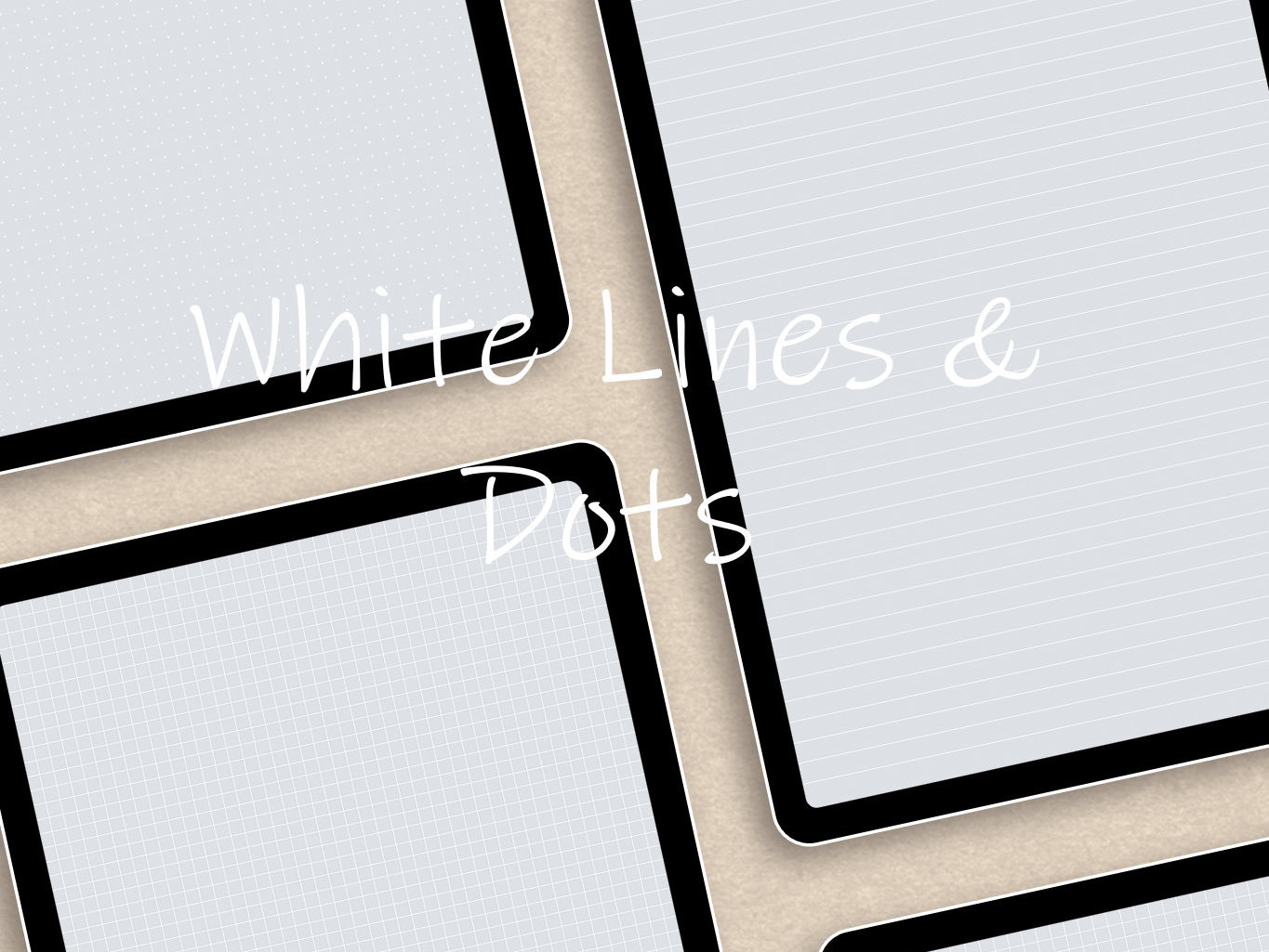 Digital Note Templates PDF Lined, Dot Grid, Graph Paper for Note Taking ...