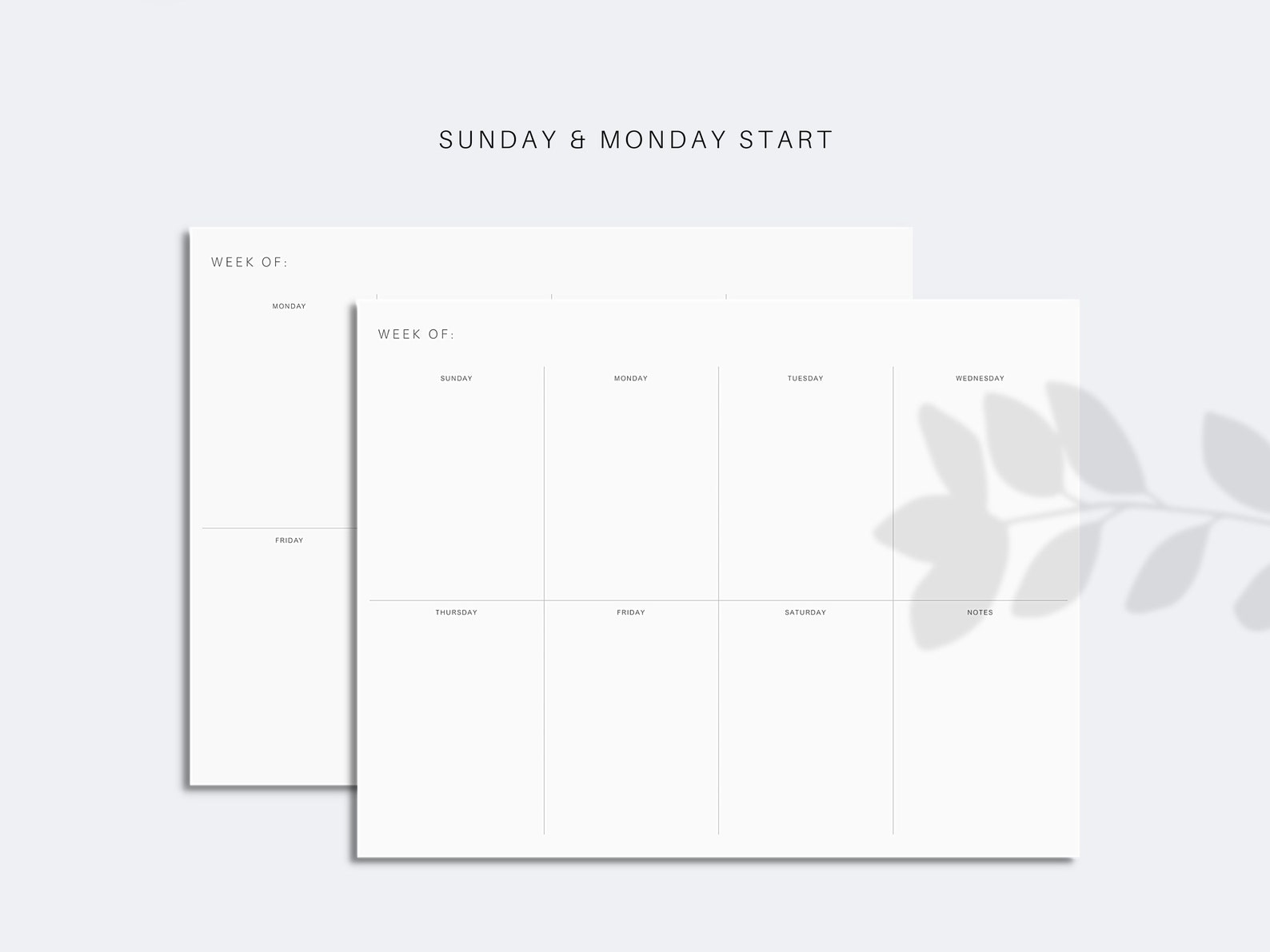 Printable Weekly Planner Minimalist Weekly Planner Template - Etsy