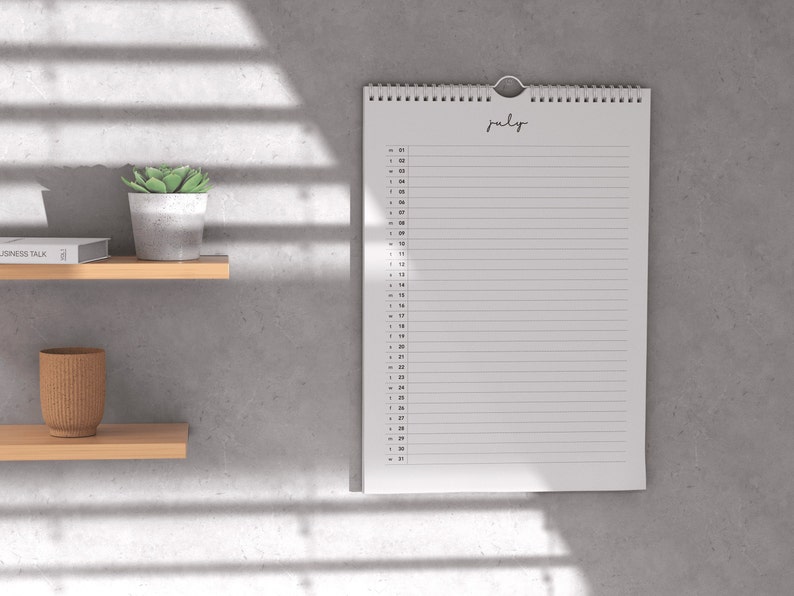 Minimalist 2024 Calendar PDF Printable Monthly Planner 2024 Download ...