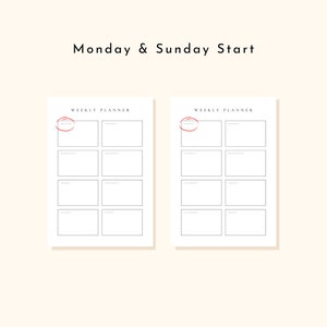 Weekly Planner Printable Minimalist Weekly Planner PDF, Weekly ...