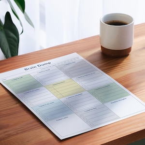 Brain Dump Daily Planner: Adhd-friendly Checklist (A4 & US Letter) (PDF ...