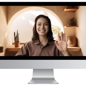 Zoom Background Virtual Backdrop for Zoom and Teams Meetings | Warm ...