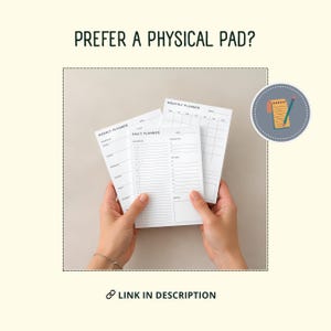 Printable Daily, Weekly & Monthly Planner Bundle PDF, A4 / Letter ...