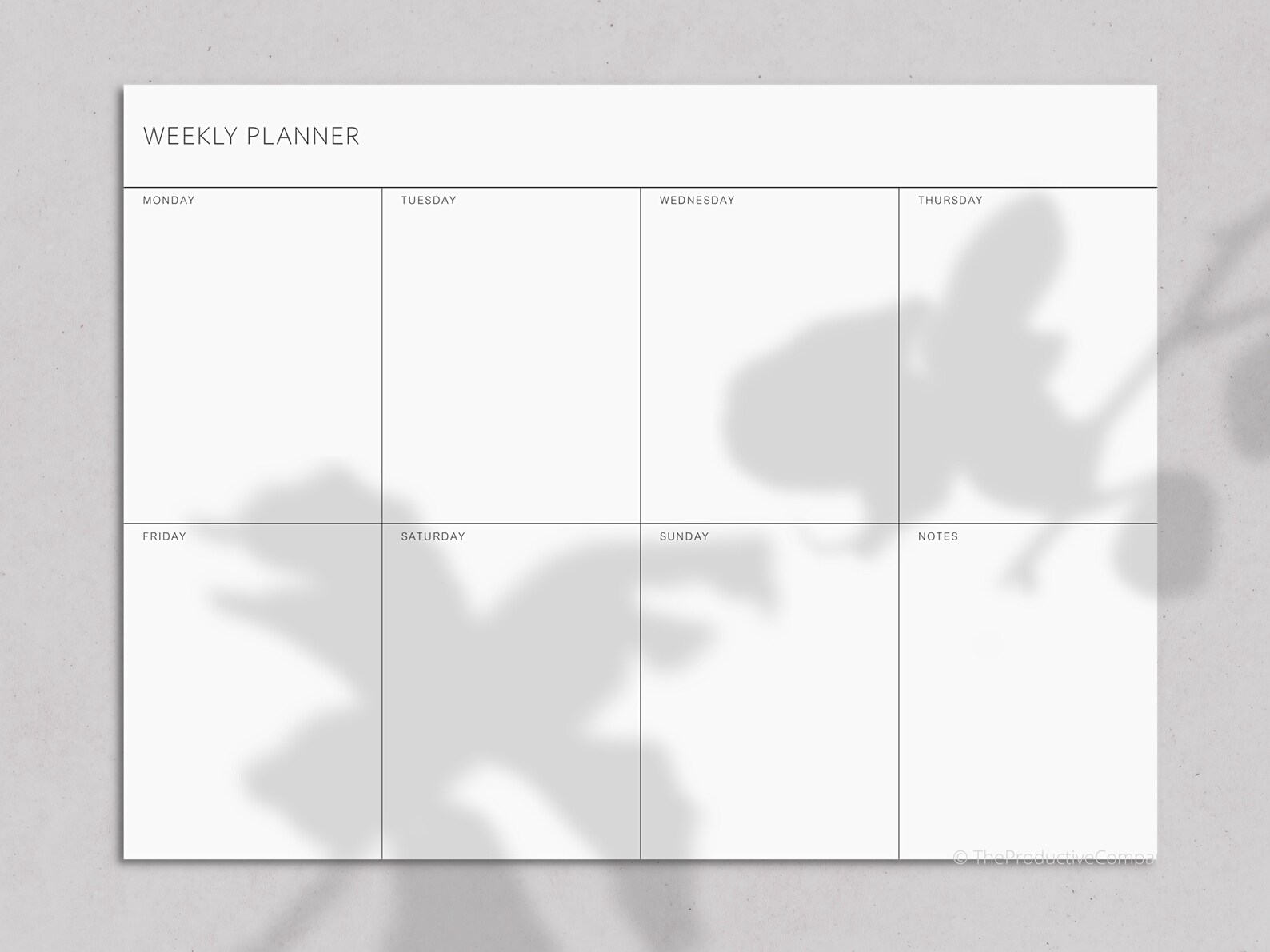 Minimalist Weekly Planner Printable Daily Planner Template - Etsy Ireland