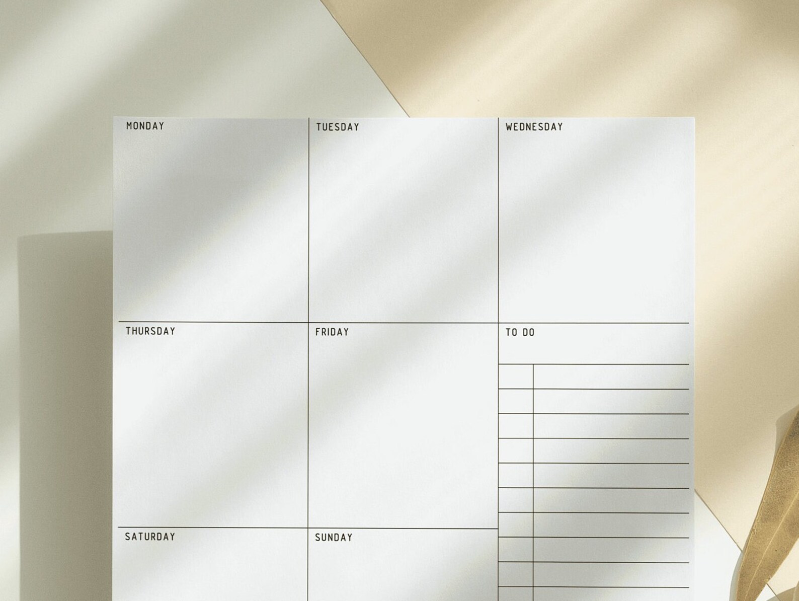 Minimalist Weekly Planner, Printable Weekly Planner, Daily Planner ...