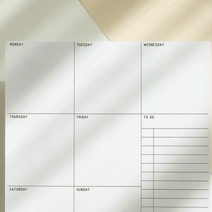 Minimalist Weekly Planner Printable Weekly Planner Daily - Etsy
