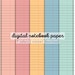 Digital Notebook Paper Digital Paper Pack Lined Paper for - Etsy